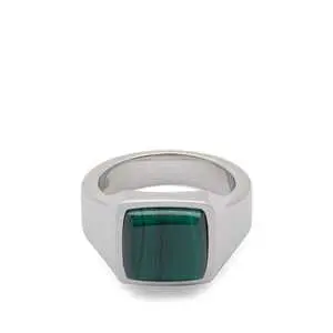 SERGE DENIMES Cushion Ring - Malachite