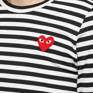 Play Comme Des Garcon Long Sleeve Striped T-shirt