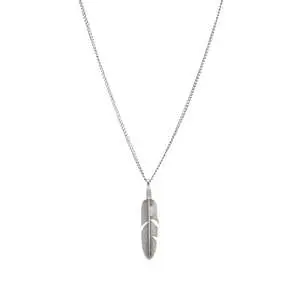SERGE DENIMES Ethereal Feather Necklace - Sterling Silver