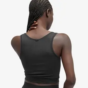 SKIMS Cotton Rib Tank - Soot