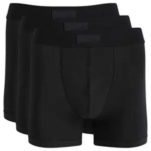 SKIMS Cotton Boxer Brief 3" 3-pack - Onyx