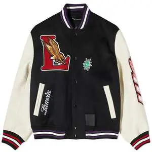 LANVIN X Future Varsity Jacket - Black