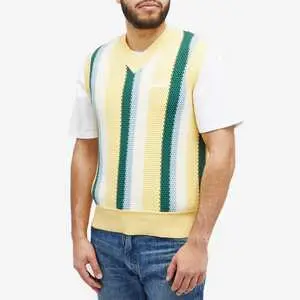 AUTRY Striped Knit Vest