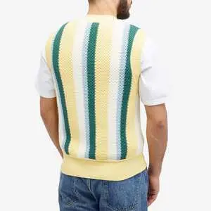 AUTRY Striped Knit Vest