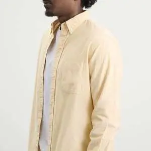BEAMS Button Down Oxford Shirt - Yellow