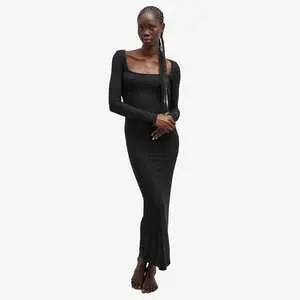SKIMS Soft Lounge Long Sleeve Maxi Dress