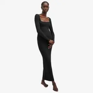 SKIMS Soft Lounge Long Sleeve Maxi Dress