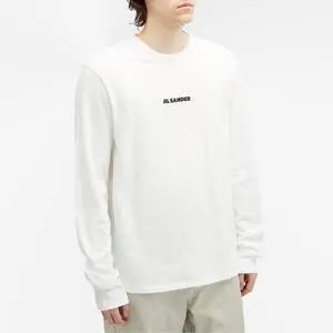 JIL SANDER Long Sleeve Logo Active T-shirt