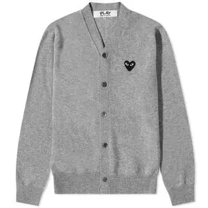 Play Comme Des Garcon Applique Cardigans For Men