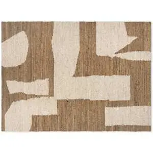 FERM LIVING Piece Rug 140x200cm - Off-white/toffee