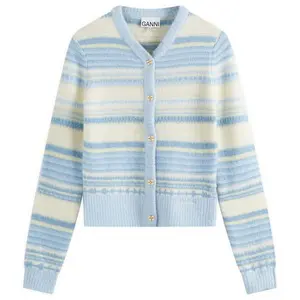 GANNI GANNI Stripe Cardigan
