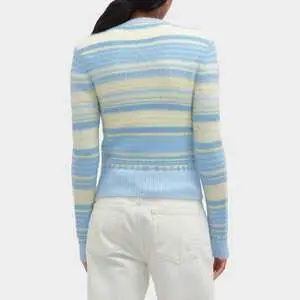 GANNI Stripe Cardigan
