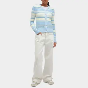 GANNI Stripe Cardigan