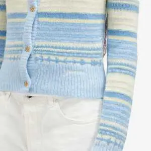 GANNI Stripe Cardigan