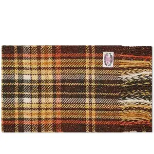 Acne Studios Volano Check Scarf Brown