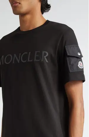 Moncler Logo Pocket Cotton T-shirt
