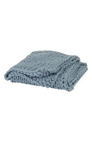 BEARABY Tree Napper Weighted Knit Blanket - Bluebell