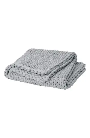 BEARABY Tree Napper Weighted Knit Blanket - Pebble Grey