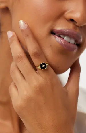 ANA LUISA Amara Gold Signet Ring