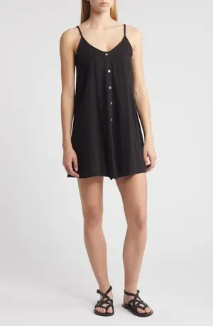 Rip Curl Premium Surf Cotton Gauze Minidress - Black