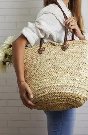 VERVE CULTURE Moroccan Shopping Basket