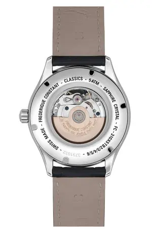 FREDERIQUE CONSTANT Classics Heartbeat Automatic Strap Watch - Silverone