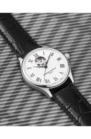 FREDERIQUE CONSTANT Classics Heartbeat Automatic Strap Watch - Silverone