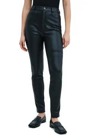MARCELLA Mei Faux Leather Pants - Black
