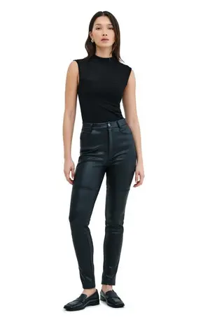 MARCELLA Mei Faux Leather Pants - Black