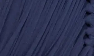 PQ SWIM Isla Macramé Triangle Bikini Top - Navy