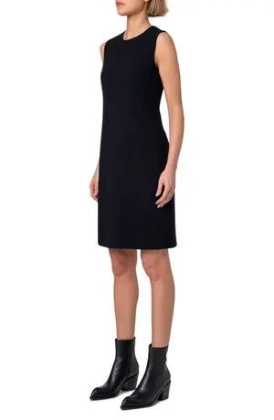 Akris Wool Crepe Sheath Dress - Black