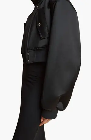 Khaite Kember Satin Crop Jacket
