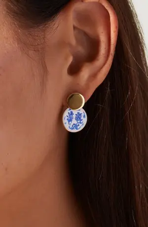 ANA LUISA Enamel Drop Earrings