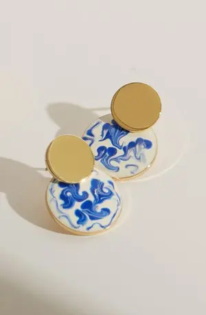 ANA LUISA Enamel Drop Earrings