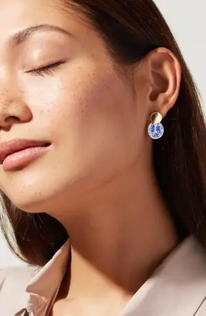 ANA LUISA Enamel Drop Earrings
