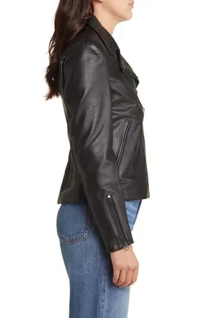 SCHOTT Clean Perfecto Asymmetric Leather Moto Jacket