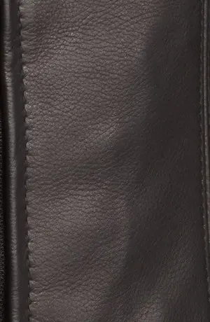 SCHOTT Leather Cafe Racer Moto Jacket