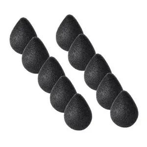 PURSONIC Natural Wood Charcoal Konjac Sponge 10-pack - Multicolor