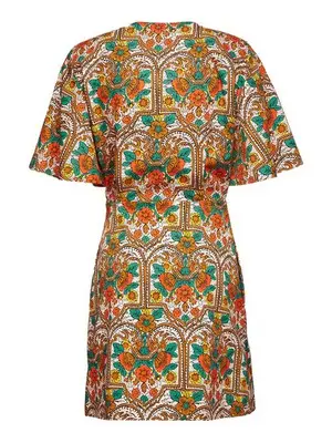 La DoubleJ Peek-a-boo Mini Dress - Corte White Rust