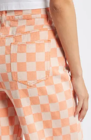 Nasty Gal Checkerboard Print Pants