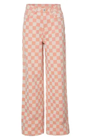 Nasty Gal Checkerboard Print Pants