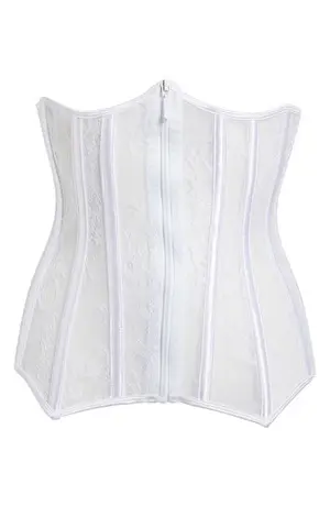 COQUETTE Lace Waist Cincher - White