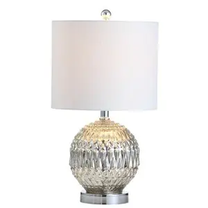 JONATHAN Y Krister Glass/metal Led Table Lamp - Silver