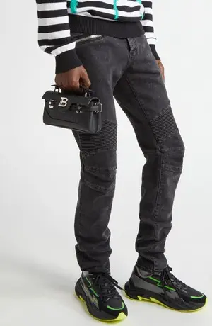 Balmain B-buzz 19 Monogram Handbag