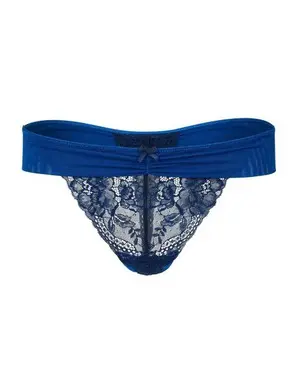 ADORE ME Clairabelle Thong Panties - Dark Blue