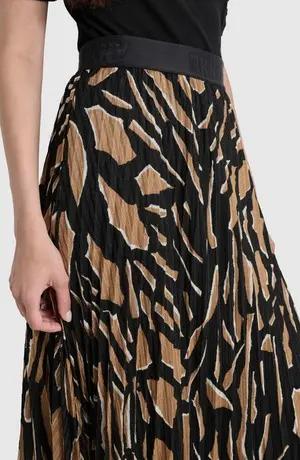 Dkny Pleated Hacci Knit Midi Skirt