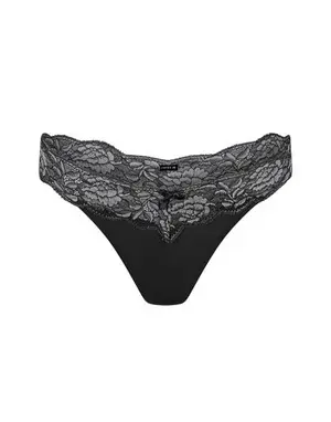 ADORE ME Jaya Thong Panties - Black