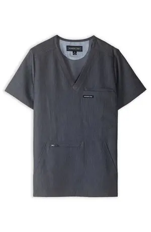 MEMBERS ONLY Cordoba 5-pocket Scrub Top - Graphite