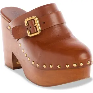 Chloé Jeanette Platform Clog - 27t Ginger Brown