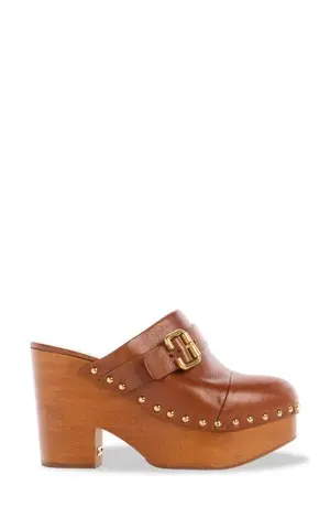 Chloé Jeanette Platform Clog - 27t Ginger Brown